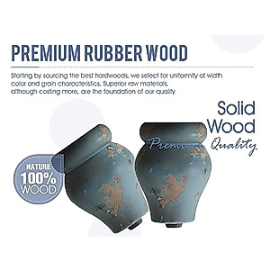 PHI VILLA Accent Cabinet with Doors - Farmhouse Credenza Cabinet for Living Room, Sideboard Buffet Cabinet with Storage Blue