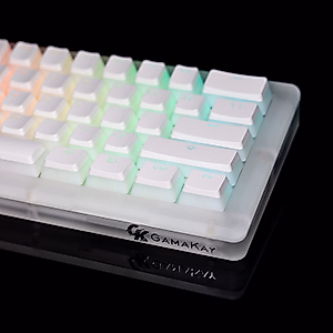 GK GAMAKAY K61 Pro 60% RGB Gasket Mechanical Keyboard, Bluetooth/USB-C Wired/2.4GHz Wireless 61 Keys Hot Swap Gaming Keyboard with CNC Acrylic Base Pudding PBT/ABS Keycaps (Gateron Red Switch)