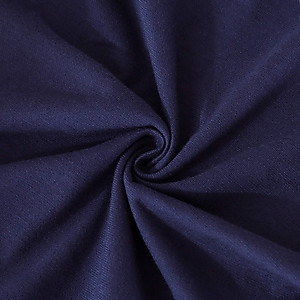 Household Cotton Jersey Knit Toddler Pillowcases, Soft and Breathable Travel Pillow Cases with Envelope Closure, for Boys and Girls, 13" x 18" 2 Pack (Navy Blue)