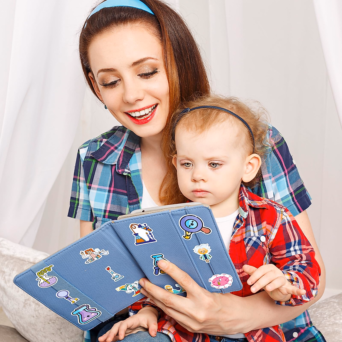 50 Pcs Funny Laboratory Science Stickers for Kids Teens Students Teachers, Science Experiment Waterproof Vinyl Stickers & Chemistry Decals for Laptop, Water Bottle, Notebook, Science Classroom Decor