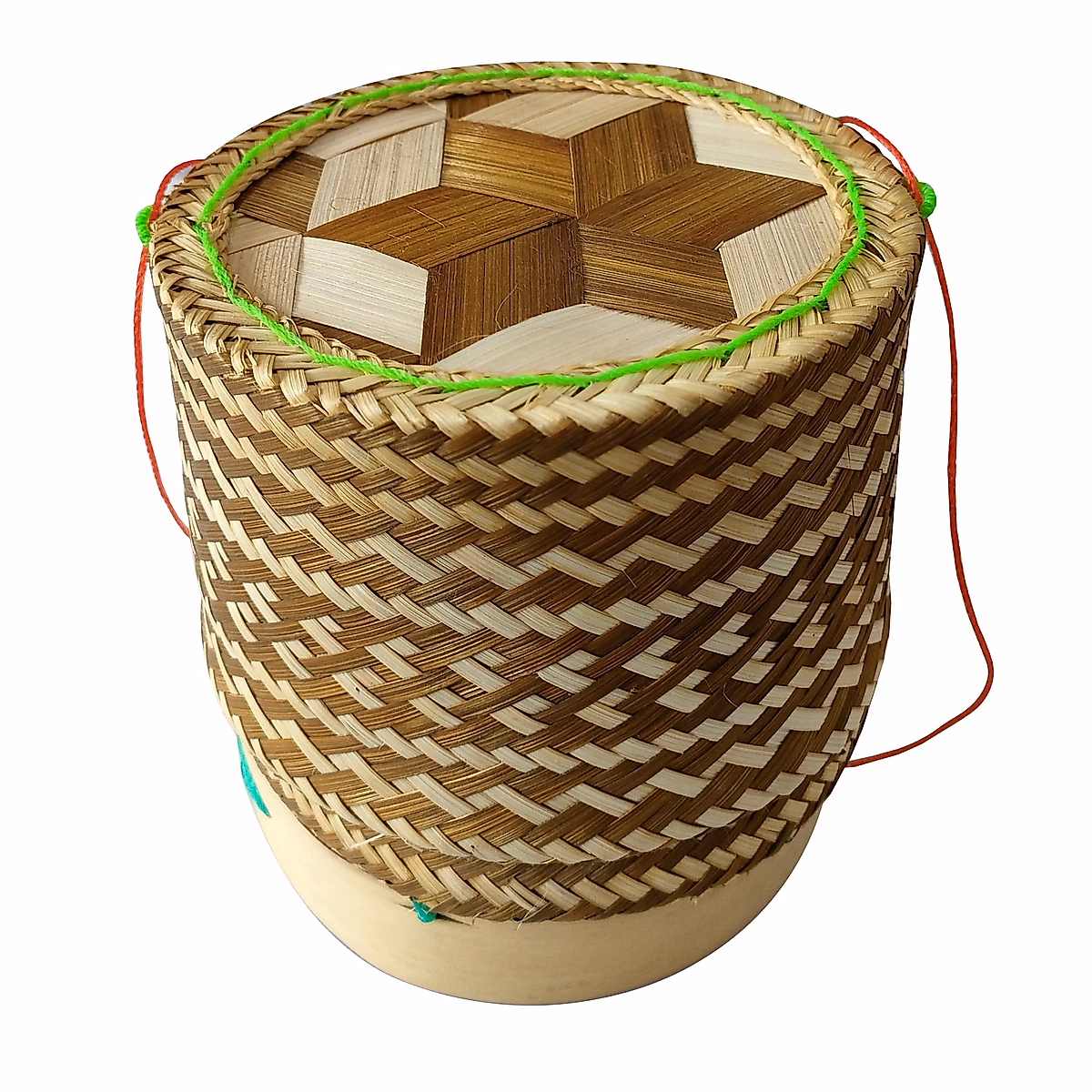 Heavens Tvcz Bamboo Serving Baskets Sticky Rice Handmade Kratip Thai Laos Traditional Wickerwork Based Travel Picnic Keep Sticky Rice Warm