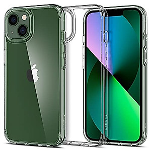 Spigen Ultra Hybrid [Anti-Yellowing Technology] Designed for iPhone 13 Mini Case (2021) - Crystal Clear