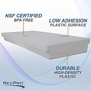 RecPro 47 Gallon RV Water Tank 56" x 30" x 7 3/4" | 1339 | Fresh Water Tank | Optional Fittings Kit (with Fittings Kit) | Made in America