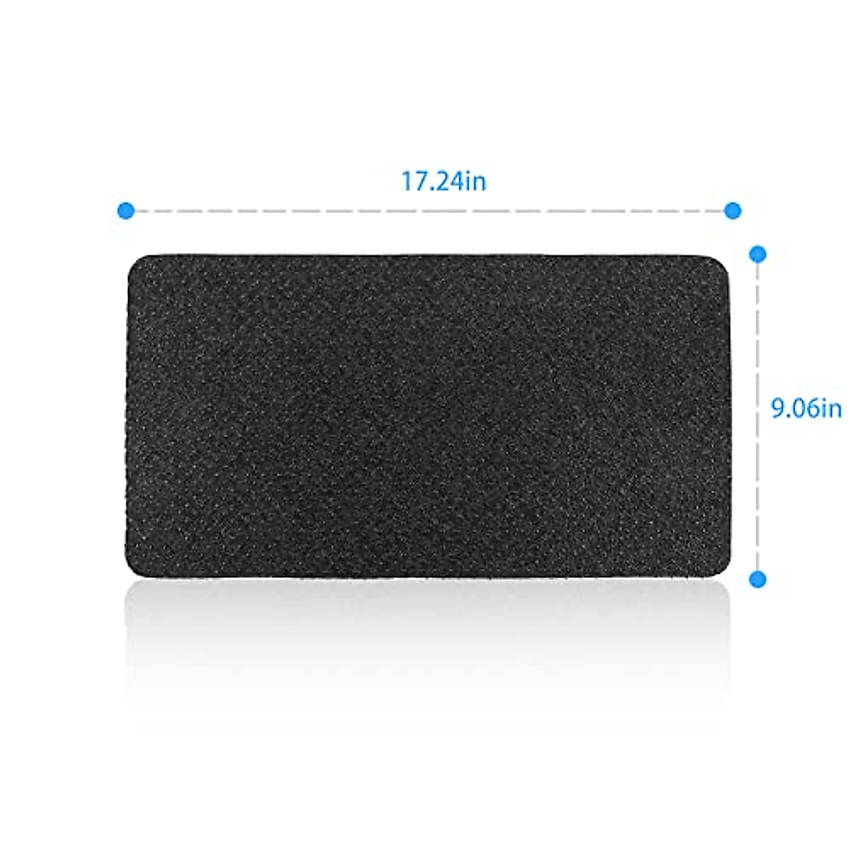 2 Pack Heat Resistant Mat for Air Fryer,Kitchen Appliance Sliders,Kitchen Countertop Protector Mat,Air Fryer Mat for Counter Heat Black