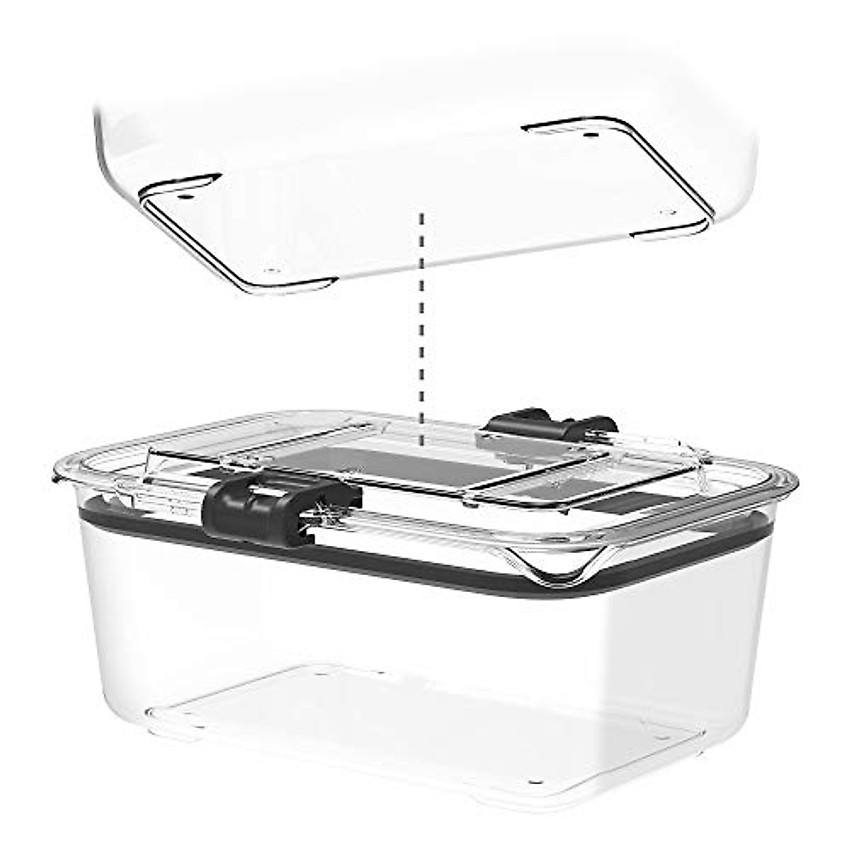 Prepara Latchlok 13 Cup Tritan Food Storage Container, Clear