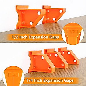 30 Pieces Flooring Spacers, Laminate Wood Flooring Tools Installation Kit with 1/4" & 1/2" Gap for Vinyl Plank, Laminate Wood, Hardwood & Floating Floor Installation