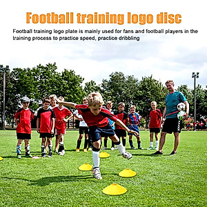 Football Training Equipment | Speed Agility Training Set, Including 1 Agility Ladder, 4 Steel Piles,12 Disc Cones ,1 Resistance Umbrella .| for Athletes/Sports Including Football & Basketball(Yellow)