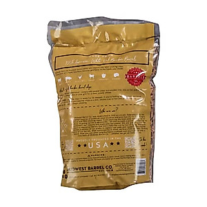 Midwest Barrel Company Genuine Bourbon Barrel Smoking Wood Chips