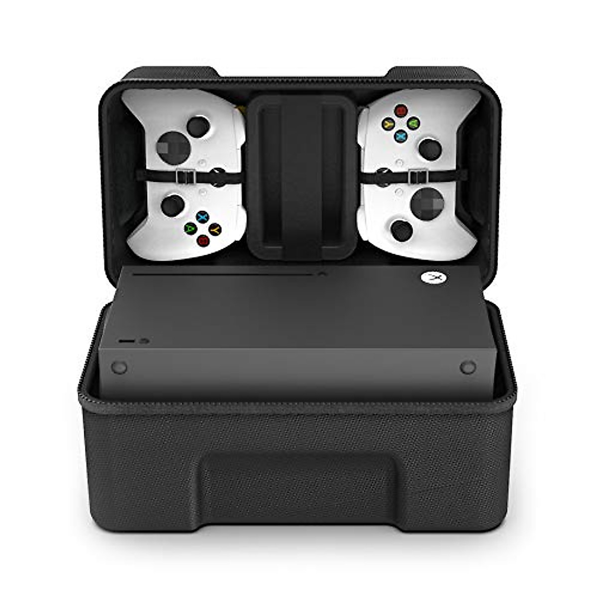 SHBC Hard Carrying Case Compatible with Xbox Series X Game Console Travel Storage Bag for Wireless Controllers and Accessories