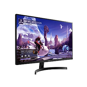 LG 27QN600-B 27” QHD (2560 x 1440) IPS Display with FreeSync, sRGB 99% Color Gamut, HDR10 with a 3-Side Virtually Borderless Design, Black (Renewed)