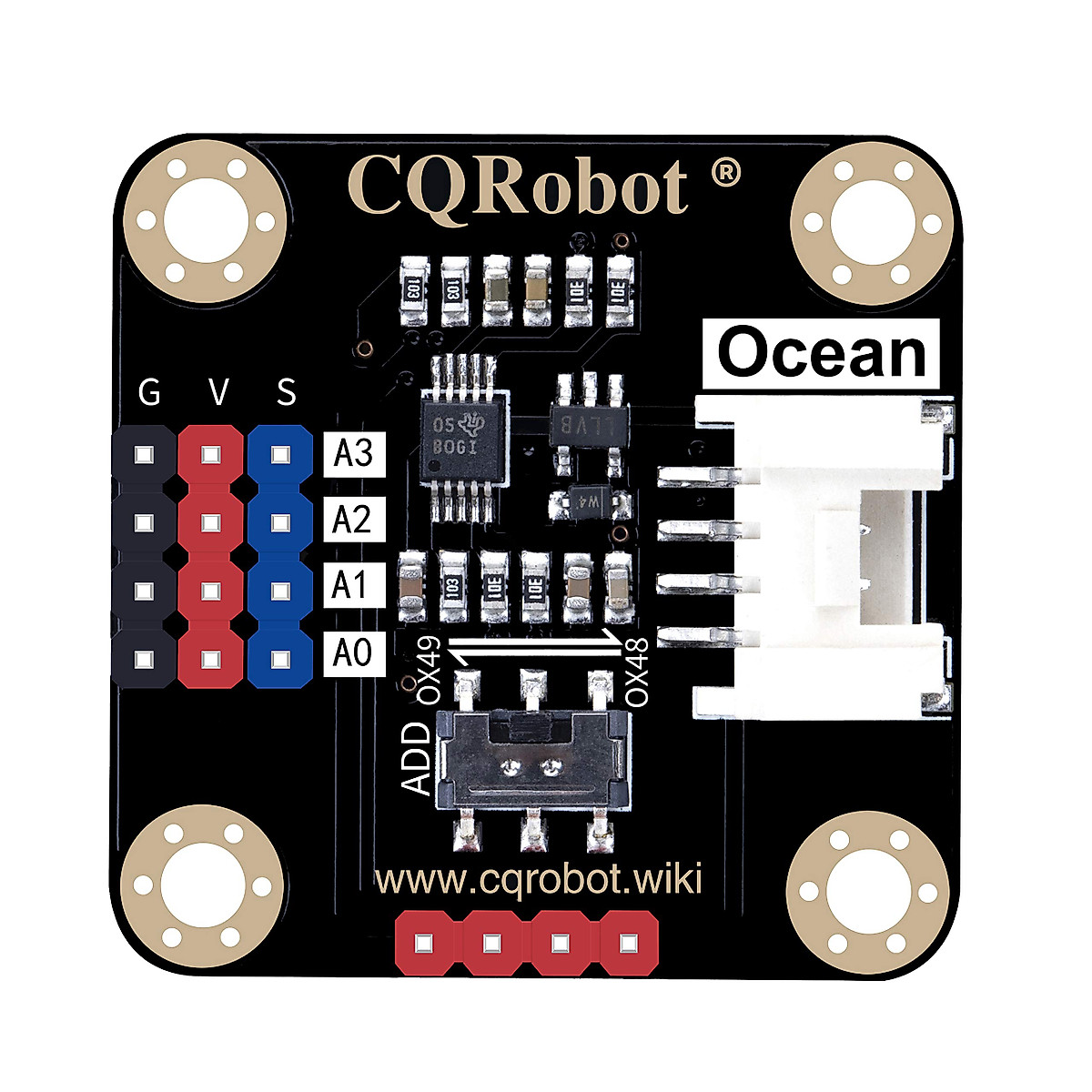 CQRobot Ocean: ADS1115 16-Bit Sensor Analog Signal and Digital Signal Acquisition or Conversion ...