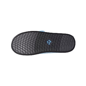 Silverts Open Toe Shoes for Women - Extra Wide Sandals for Diabetes Lymphedema Edema Arthritis Swollen Feet - Non Slip Adaptive Slippers - Walking Footwear for Elderly Seniors - Powder Blue/Black 8