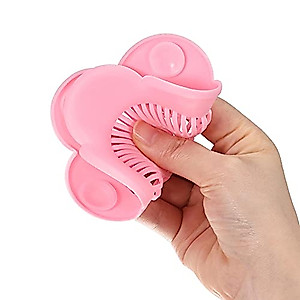 uxcell Kitchen Sink Strainer, Silicone Sink Disposal Stopper Flexible Drain Sieve Hair Catcher Pink 2pcs