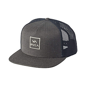 RVCA mens Va the Way Trucker Hat Baseball Cap, Charcoal Grey, One Size US