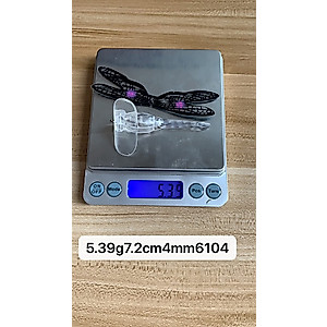 10PCS Unpainted Lure Blanks 5.39g 7.2cm Dragonfly with 4mm Free Fishing Eye Crankbait Simulation Blank Body Clear Hard Baits Trout Salmon Minnow Lure Popper Lures Topwater Freshwater 6104