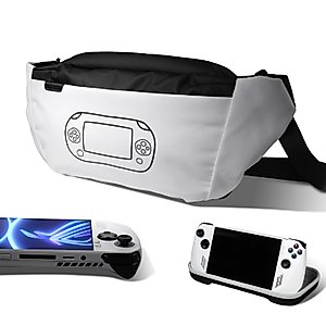 OPTOSLON Rog Ally Carrying Case Compitable with ASUS ROG Ally Gaming Handheld and Accessories, Sling Bag Fit Orignial Stand and AC Adapter for Travel and Storage with a Screen Protector