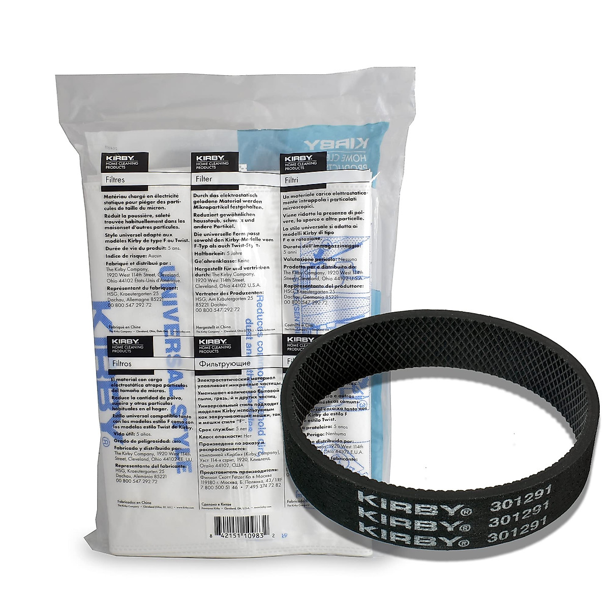 Kirby Universal Bag Kirby #204811 Includes 301291 Belt Bundle Ten Bonus Belts