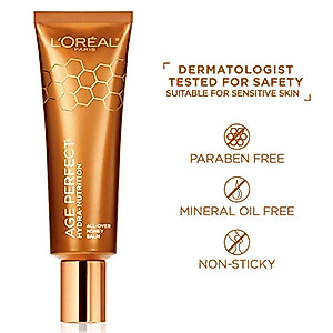 L'Oreal Paris Skincare Age Perfect Hydra-Nutrition All-Over Balm with Manuka Honey Extract and Nurturing Oils, to Soothe and Rescue Dry Skin, Paraben Free, 1.7 oz.