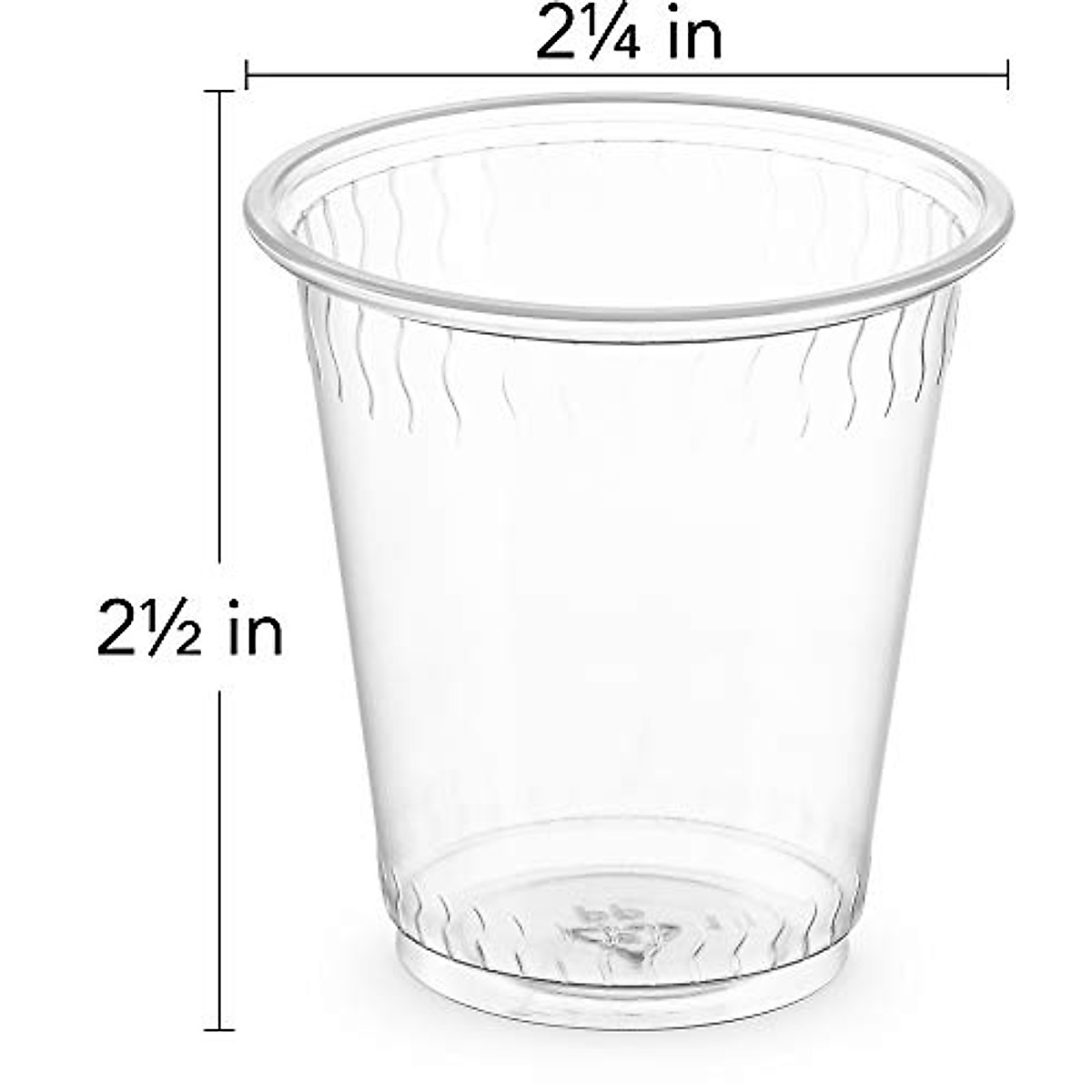 PLASTICPRO 3 oz Disposable Plasic Clear Drinking Cups [200 Count]