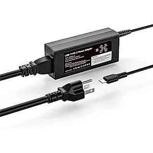 45W USB Type C Charger for Acer Chromebook C732 C933 R721T R751T R752TN R752TN-C2J5 CB315-3H CP311 CP315 CP713 CP5-471 N17Q8 Switch/Swift/Spin 7 SP714-51 USB-C Ac Laptop Power Cord