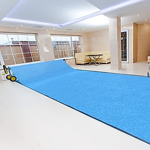 VINGLI 12Mil Solar Pool Cover Rectangle Solar Blanket for Inground Pool and Above-Ground Swimming Pool, Blue (18' x 36')