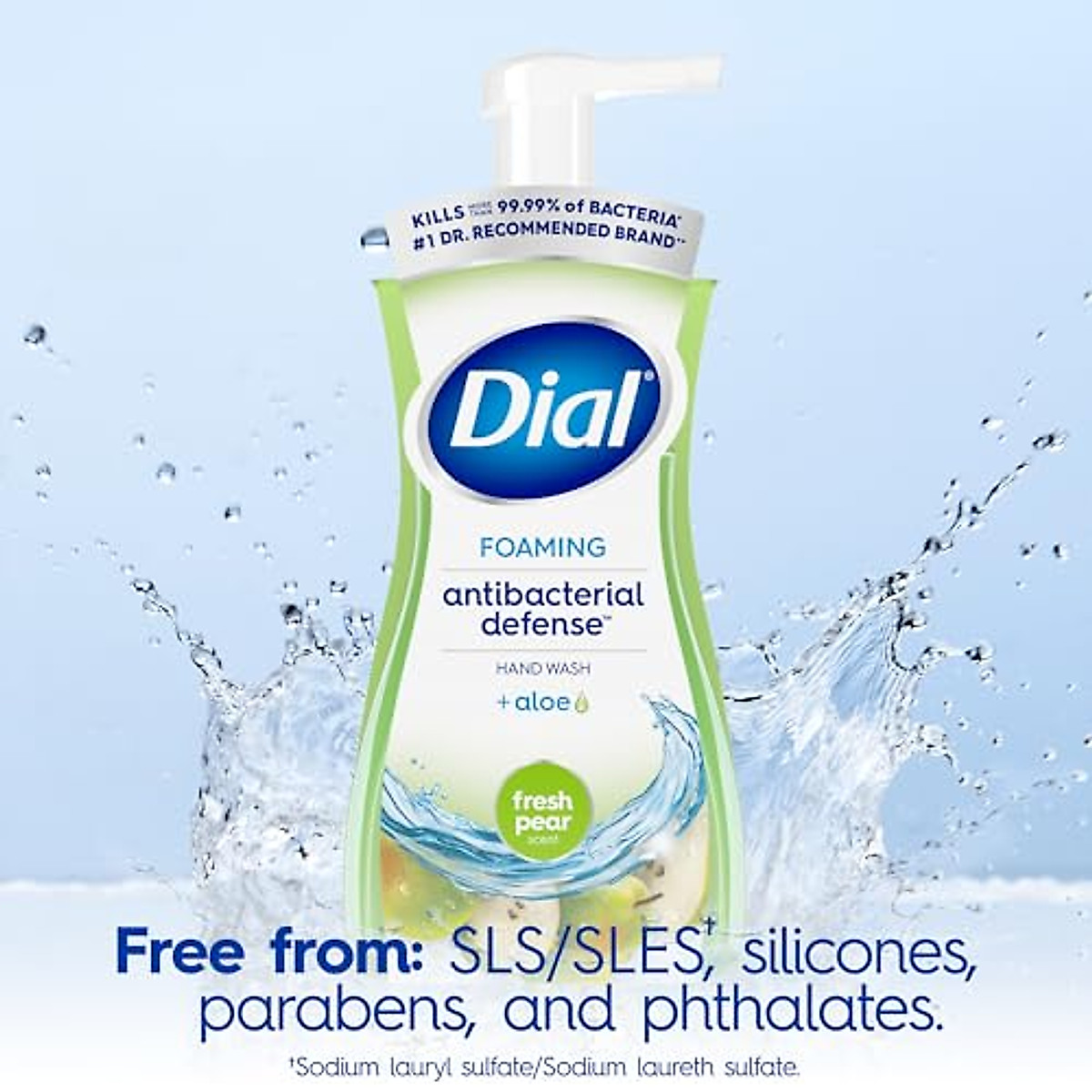 Dial Antibacterial Foaming Hand Wash, Fresh Pear, 7.5 fl oz