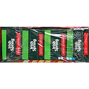 Irish Spring Antibacterial Bar Soap, Body and Hand Soap Bar Washes Away Bacteria, 3.7 Ounce, 8 Bars