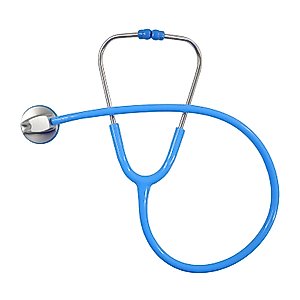 SC12 Light Blue Stethoscope/Zinc Alloy Matte/Homecare/Hospital/Nurse/Doctor