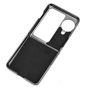 Leather Case for Oppo Find N3 Flip, Premium PU Leather Hard PC Slim Flip Phone Case Scratch Resistant Protective Cover for Oppo Find N3 Flip 2023,Orange