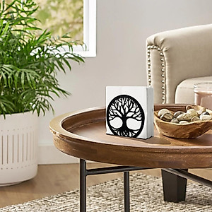 MSJGA Napkin Holder for Table, Standing Napkin Dispenser Outdoor Farmhouse Black Cocktail Napkin Holders for Kitchen Coffee Shop Dining Room (4.7"x 1.6"x 4")