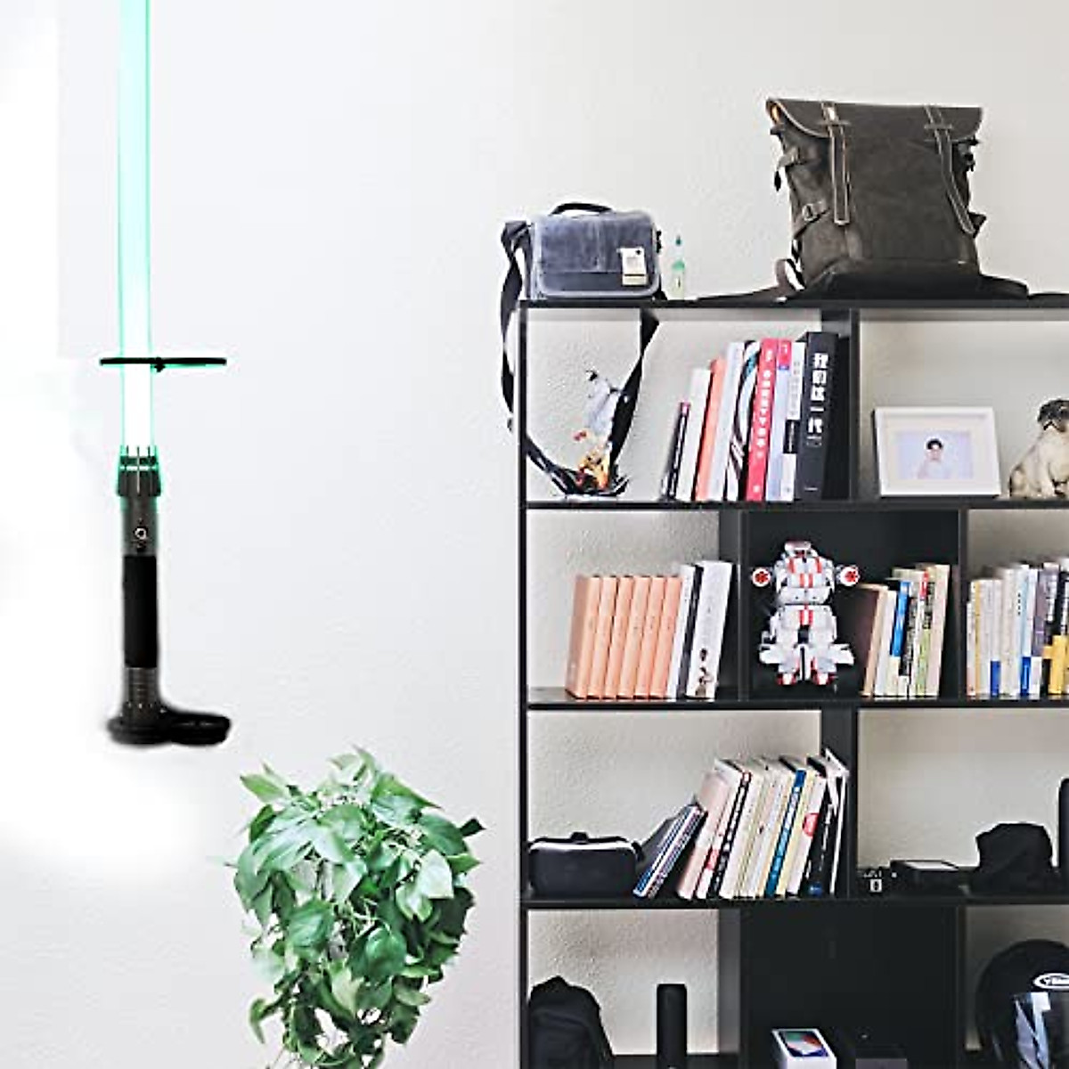 WANLIAN Lightsaber stand lightsaber wall mount lightsaber display stand wall mount acrylic lightsaber display bracket for Display Lightsaber wall (Black 2 holes)