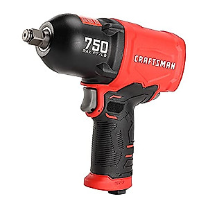 CRAFTSMAN 1/2-in 750 ft-lbs Air Impact Wrench, Composite Body, Variable Power Settings, 1/4-in NPT Air Inlet