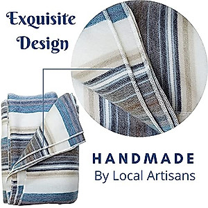 DAVLINA, Alpaca Wool Throw Blanket | 65" x 95" | Super Soft, Lightweight, Breathable and Hypoallergenic | Non-Itchy or Scratchy