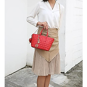 MKF Collection Crossbody Bag for Women, & Coin Pouch – PU Leather Top-Handle Satchel Shoulder Handbag Blue