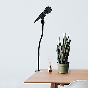 Skywin Goose Neck Mic Holder - Desk Mic Stand and Desktop Mic Stand with Secure and Strong Mic Support, Adjustable Position for Various Uses