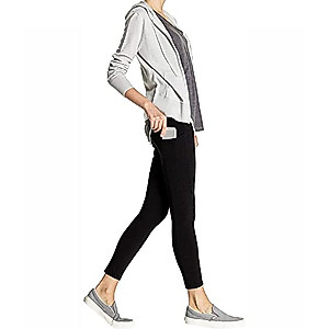 No nonsense womens Cotton Lounge Legging With Pocket Hosiery, Black, 2X US