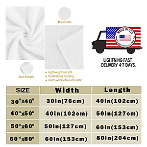 D-Story Custom in Loving Memory Blankets Personalized with Picture and Name Throws Blankets, Customized Family Memorial Gift,Sympathy Gift, Remembrance Gift