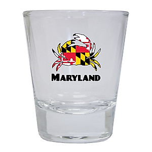 Maryland Crab Round Shot Glass