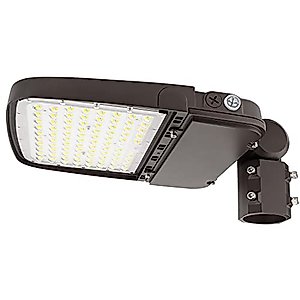 kadision 200W LED Parking Lot Light with Photocell, 26000lm 0-10V Dimmable 5000K 100-277V IP65, Slip Fitter Mount LED Area Light with Selectable Wattage (150/200/240W), ETL Listed