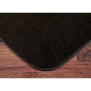 Garland Rug Traditional Plush 5 Piece Nylon Washable Bathroom Rug Set Chocolate