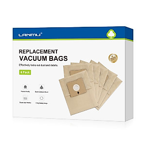 LANMU Vacuum Bags Compatible with Bissell Zing 4122, 2154A, 2154W, 2154, 4122D, 1668, 1668C, 1668W, 1608, 2154C Canister Vacuum, Replacement Part Number 2138425 (6 Pack)