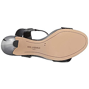 Karl Lagerfeld Paris Women's Cieone Dressy Heeled Sandal, Black, 8