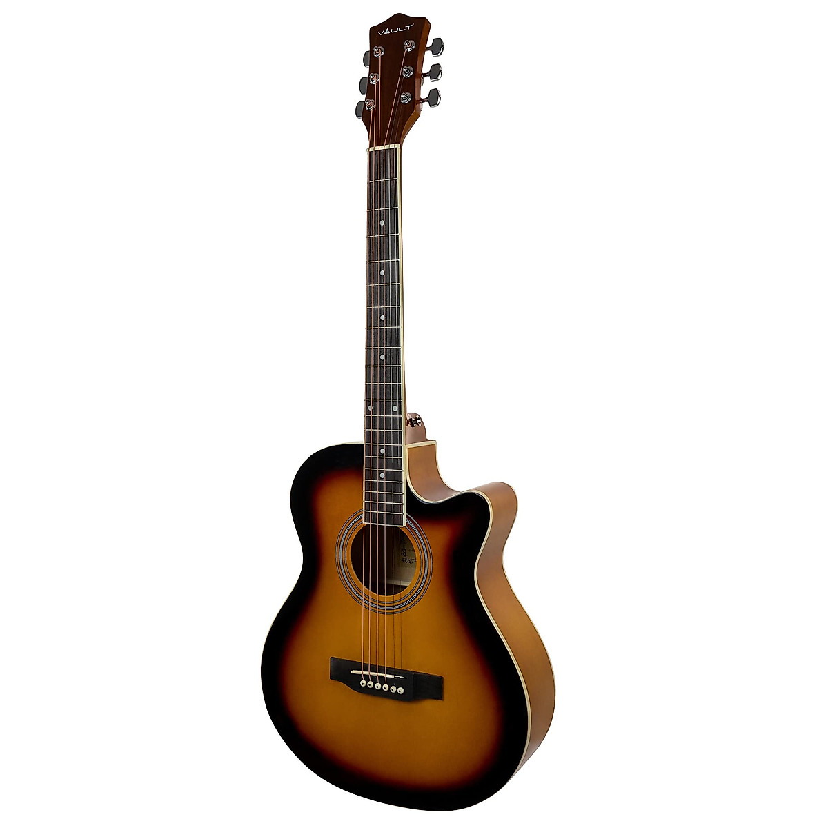 Vault EA-20 Full-Size Cutaway Acoustic Electric Guitar - Sunburst