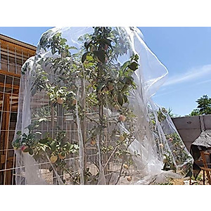 2 Pack 10 ft x 15ft Garden Insect Screen - Insect Barrier Netting Mesh Bird Netting Garden Plant Cover for Protecting Plants Vegetables Fruits Flowers from Birds & Insects