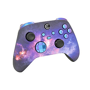 Designer Series Custom Wireless Controller for PC, Windows, Xbox Series X/S & One - Multiple Designs Available (Galaxy & Chameleon Inserts)