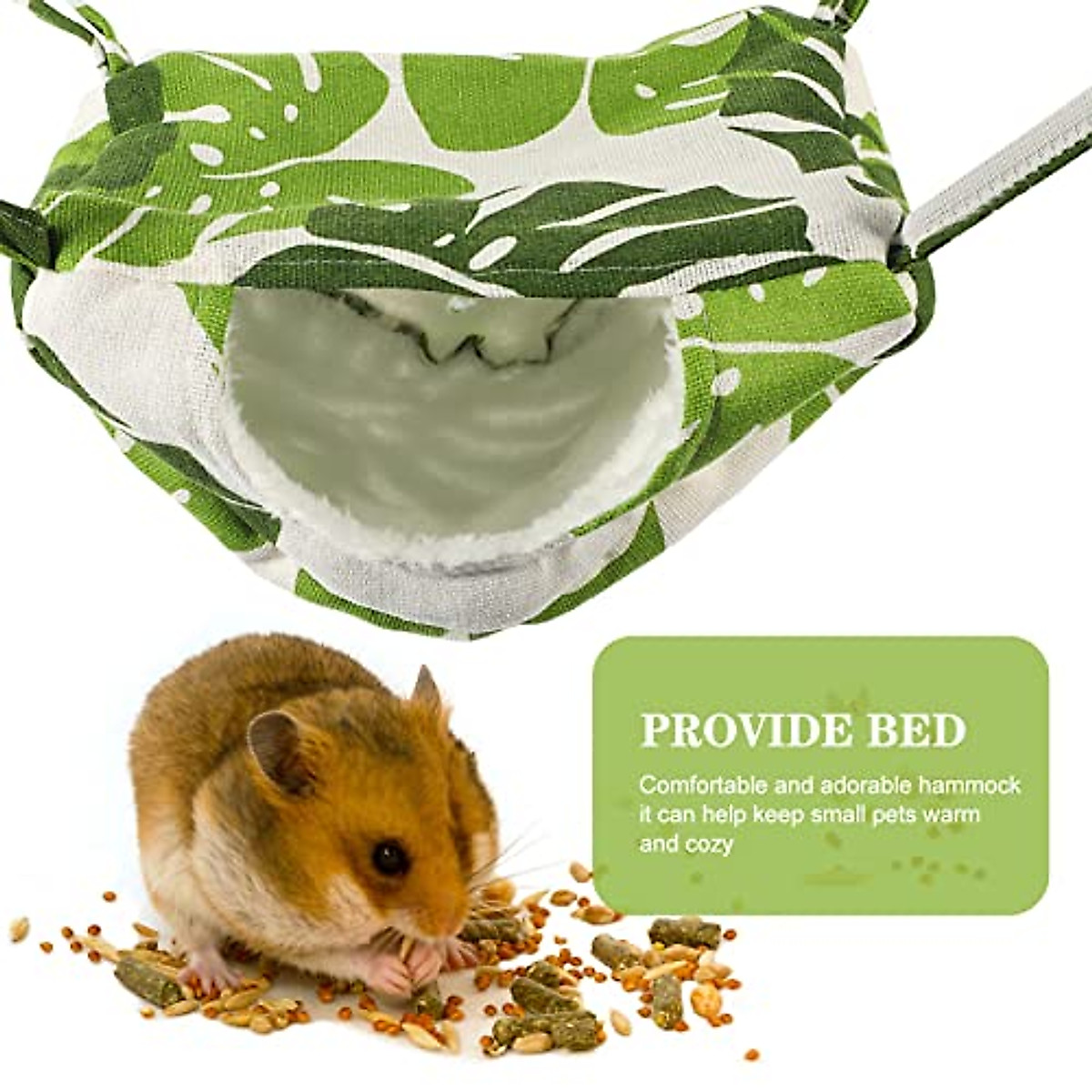 Chinchilla Accessory Ferret Hammock Hanging Guinea Pet for Pig Squirrel Sleeping Rat Swing Parrot Hamster Cage Suspending Animal Breathable Small Warm Comfortable Bed