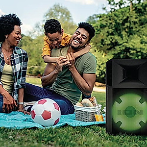 ION Audio Power Glow 300 Rechargeable Bluetooth Speaker System with LED Party Lights (Renewed)