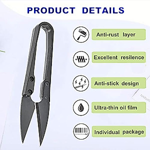 Toolmart 4.1inch Yarn Thread Cutter( pack of 3 ), Sewing Scissors Mini Small Snips Trimming Nipper for Stitch Embroidery, Knitting, Crafts