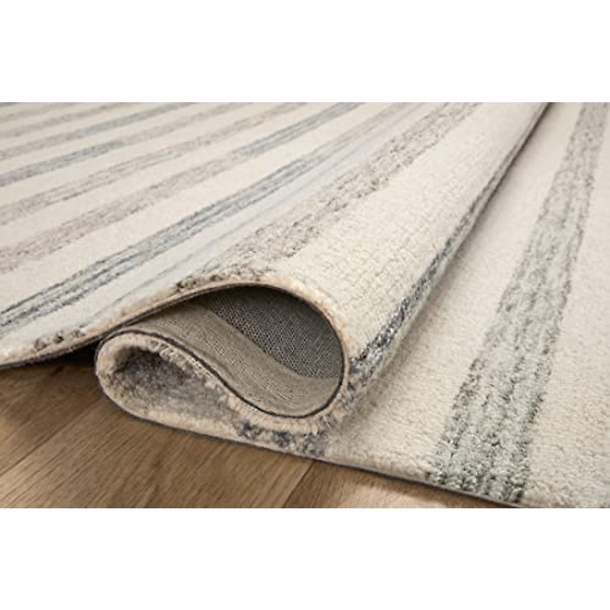 Loloi Chris Loves Julia x Chris Collection CHR-05 Ivory/Slate, Transitional 9'-3" x 13' Area Rug