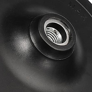 Yakamoz 2Pcs 5 Inch Hook and Loop Backing Pad Sanding Holder Polishing Backer Plate with M14 Thread to 8mm Adapter for Orbital Sander Buffer Polisher
